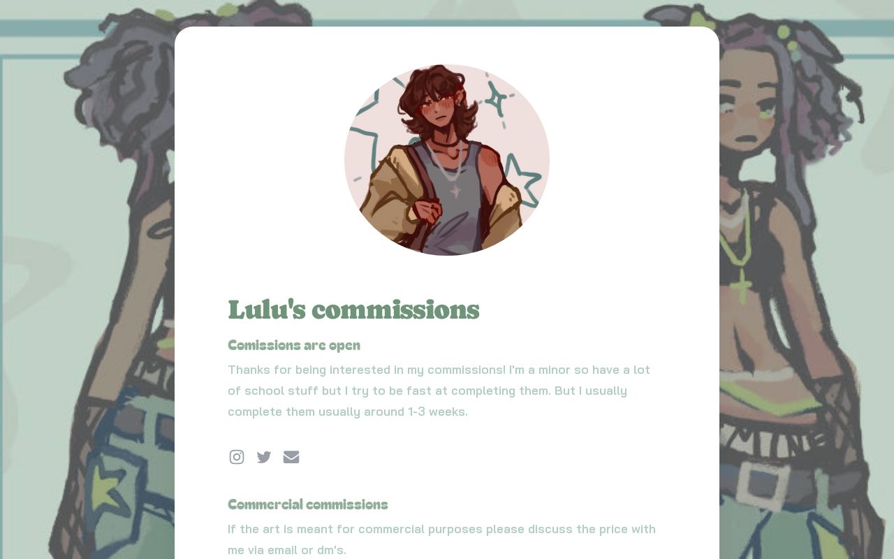 Lulu's commissions
